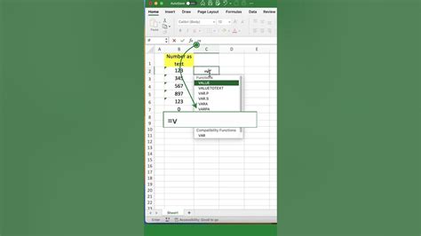 Excelfunctions Use Function Value To Convert A Text String To A Number Exceltips Youtube