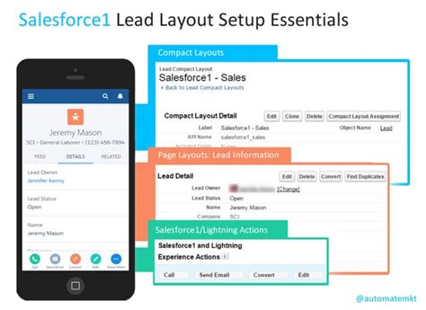 Salesforce1 Setup Lead Layout Essentials Ppt