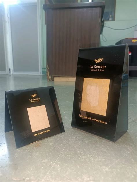 Acrylic QR Code Menu Stand At Rs Piece In Navi Mumbai ID