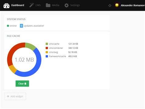 Clear File Cache Plugin October CMS