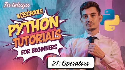 Python Operators W3schools Python Tutorial Telugu Youtube