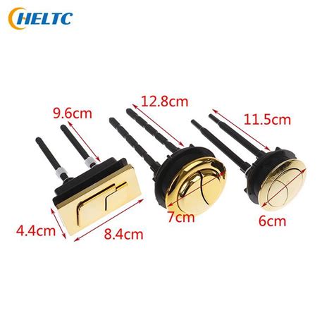 Abs 플라스틱 듀얼 플러시 화장실 탱크 버튼 골드 컬러 38 45mm 58 65mm 원형 화장실 푸시 버튼 욕실 액세서리 Aliexpress