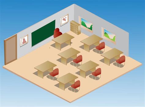 Isometric Classroom Illustration And Icon 2150832 Vector Art At Vecteezy