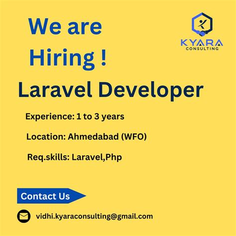 Vidhi Suthar On Linkedin Laraveldeveloper Php Development Ahmedabadjob Hiring