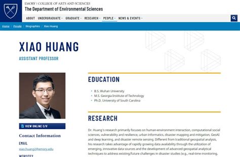 Xiao Huang On Linkedin The Departmental Page Is Finally Online It Is Official Now This Summer…