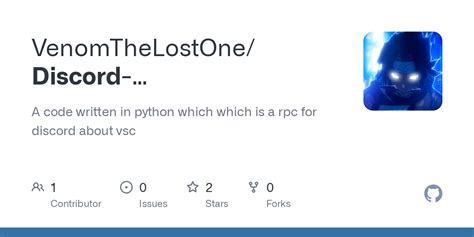 GitHub VenomTheLostOne Discord RPC VisualStudioCode A Code Written In Python Which Which Is A