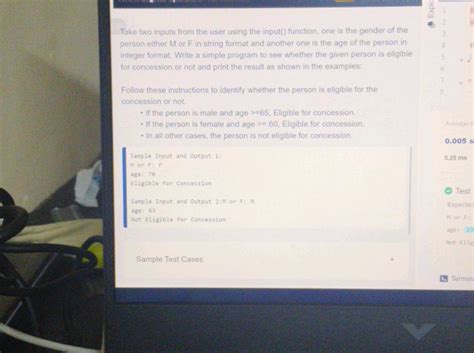 Take Two Inputs From The User Using The Input Function One Is The