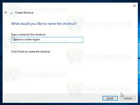Create Shortcut To Capture Screen Region In Windows