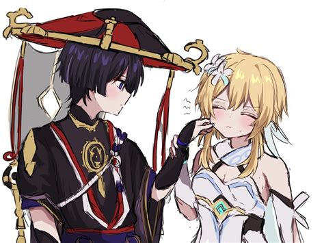 Lumine And Scaramouche Genshin Impact Drawn By Napkiu Danbooru