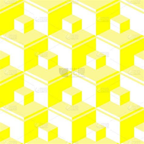 黄色抽象的多维数据集