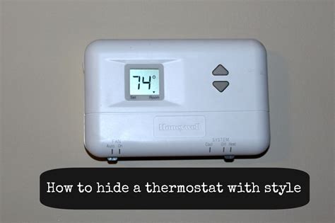 How To Hide A Thermostat With Style By Attagirlsays Com Blogger Decor Led Diy Household Hacks