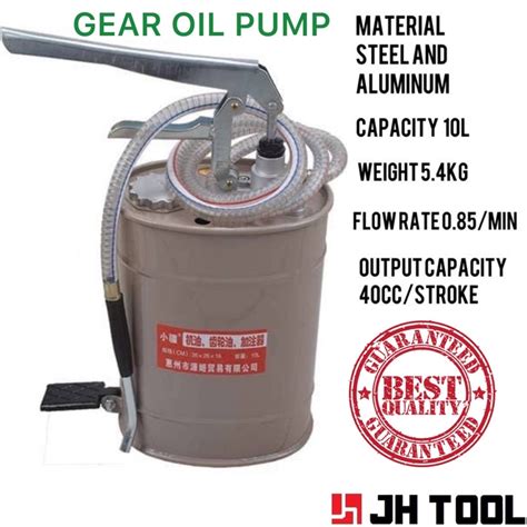 Jhtool 10 Liter Hand Pump Liter Gear Oil Pump Manual Gear Oil Pump