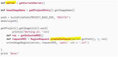Qupath Script For Exporting All Annotations In A Project Cropping