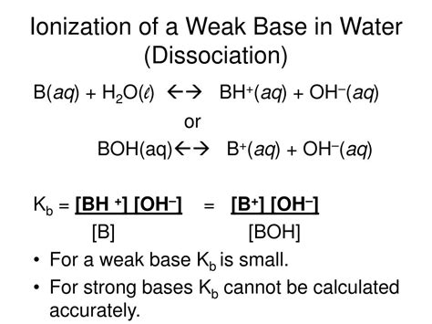Ppt Ionization Constants Of Acids And Bases Strengths Of Acids And Bases Powerpoint