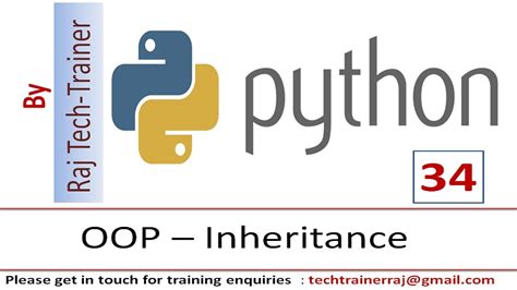 python tutorial part 34 inheritance python for beginners learn