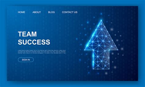 위쪽 화살표 3d 다각형 웹 사이트 템플릿 방향 디자인 일러스트 개념 홈페이지 프로모션 배너 디자인에 대한 낮은 폴리 비즈니스