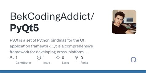Github Bekcodingaddictpyqt5 Pyqt Is A Set Of Python Bindings For