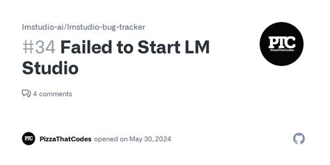 Failed To Start LM Studio Issue Lmstudio Ai Lmstudio Bug Tracker GitHub