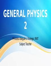 GENERAL PHYSICS Ppt Autosaved Autosaved Pptx GENERAL PHYSICS Princess Abegail A Reniego