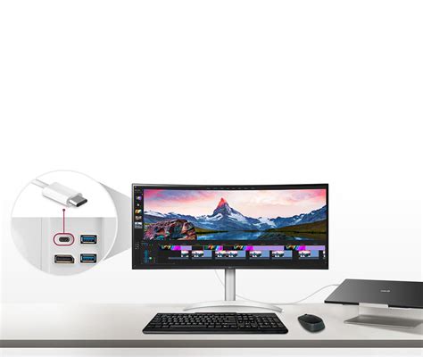 Lg Curved Ultrawide Qhd Ips Hdr Monitor With Usb Type C Wp C W Lg Usa