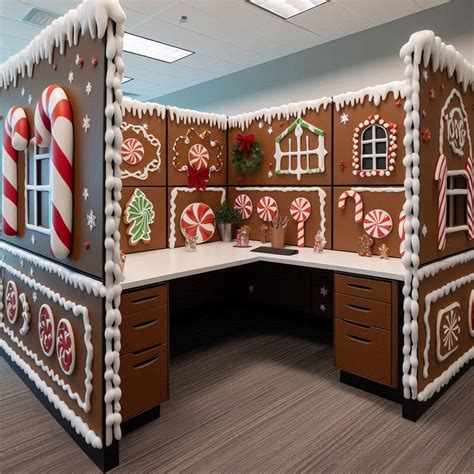17 Sweet Gingerbread House Office Decorating Ideas To Try This Holiday 🎅
