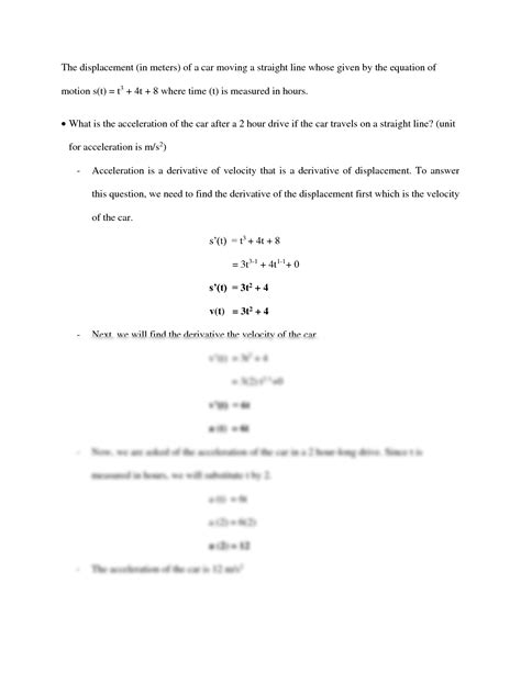 SOLUTION Basic Calculus Problems Real Life Applications Studypool