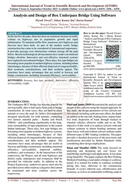 Analysis And Design Of T Beam Bridge Pptx