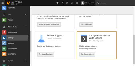 System Configuration And The Global Settingsphp — Typo3 Explained Main