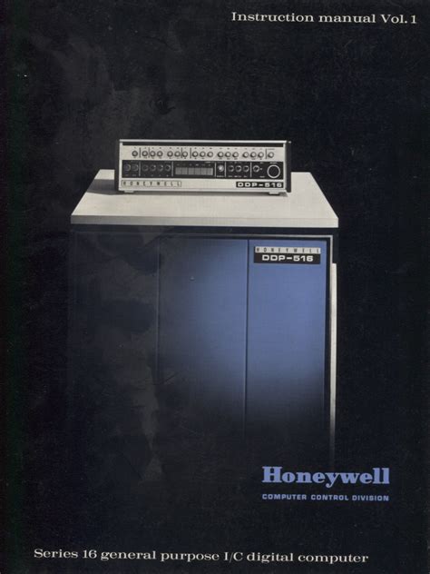Ddp 516 General Purpose Computer Instruction Manual Volume 1 Theory