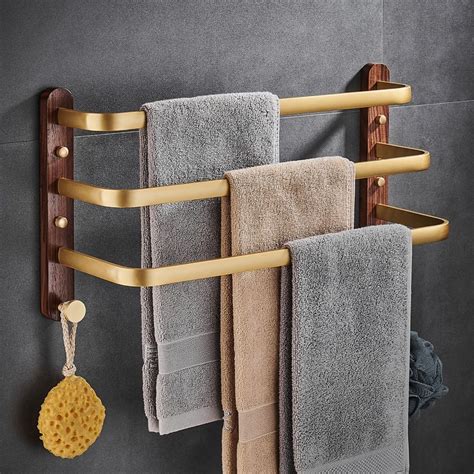 Modern Tier Towel Rack Wall Mounted Bathroom Shelving Unit