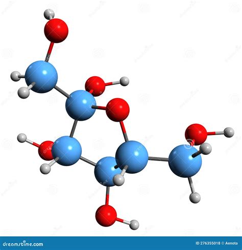 Fructose Molecule Structure 3d Disaccharides