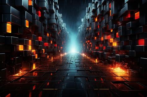 Premium Photo Scifi Redundant Pattern Structure