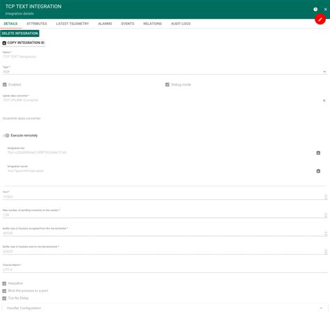 Tcp Integration Not Running · Issue 2220 · Thingsboardthingsboard