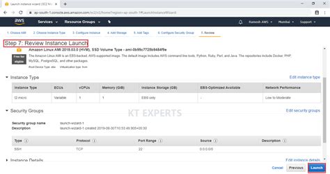 Launch Linux Ec2 Instance In Aws Ktexperts