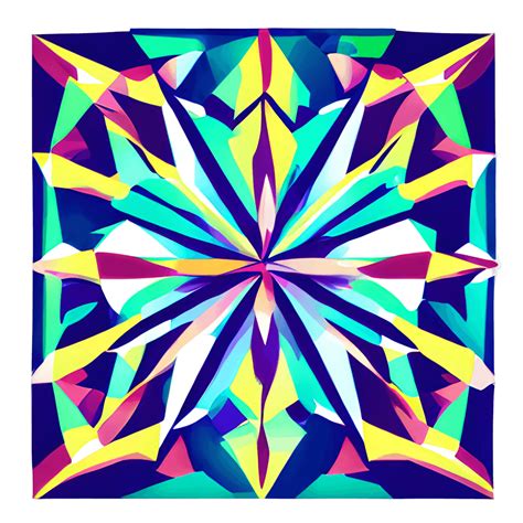 Kaleidoscope Colors In Rectangle Shape · Creative Fabrica