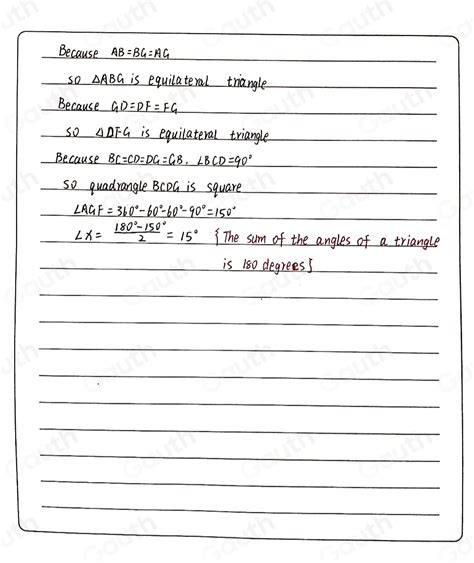 Solved Exercise Determine The Size Of The Angle Marked X In The Diagram Below Math