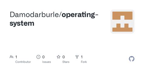 Github Damodarburle Operating System