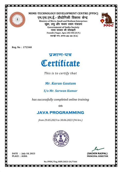 Im Glad To Share That Ive Obtained A New Certification Java