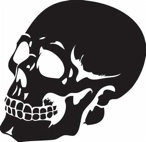 Black Skull Art Skull Stencil Printable Skull Stencil Templates