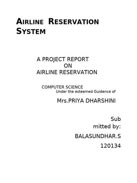 Airline Reservation Systempy Pdf