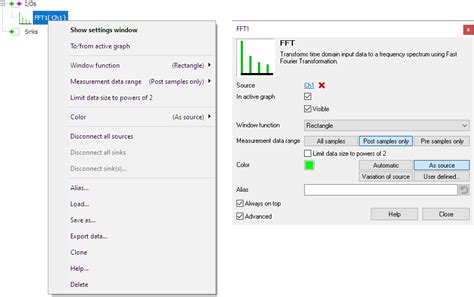 FFT I O S Advanced Measurements Multi Channel Measurement Software TiePie USB