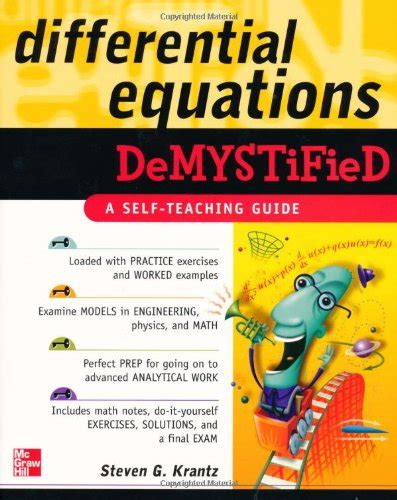 Differential Equations Demystified Harvard Book Store