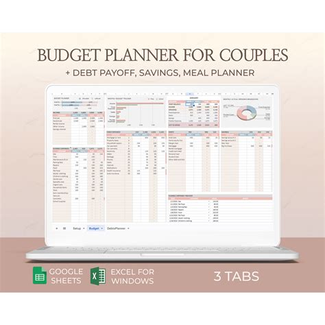 Budget For Couples Excel Budget Budget Planner Budget Template