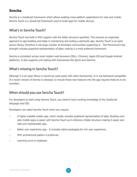 Choosing The Right Html5 Framework To Build Your Mobile Web Application Whitepaper Pdf