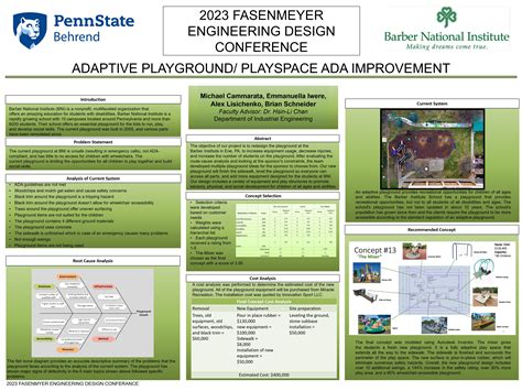 Adaptive Playground Play Space ADA Approved Behrend Senior Design Program