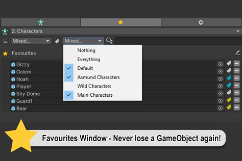 Favourites 게임 툴킷 Unity Asset Store