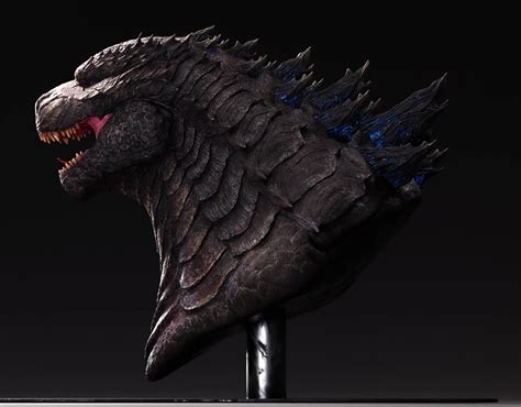 Gino L Kölling Godzilla Bust Concept Sculpt