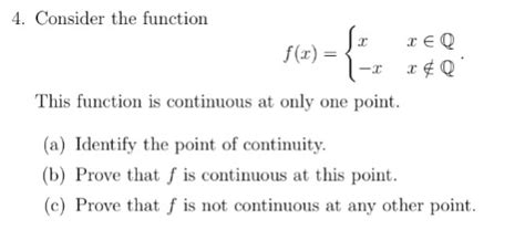 Solved Consider The Function F X EQ This Function Is Chegg Com