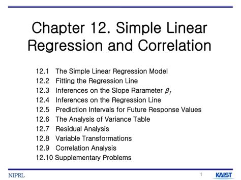 Ppt Chapter 12 Simple Linear Regression And Correlation Powerpoint