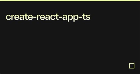 Create React App Ts Codesandbox